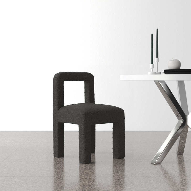 AllModern Blitz Boucle Dining Chair & Reviews | Wayfair